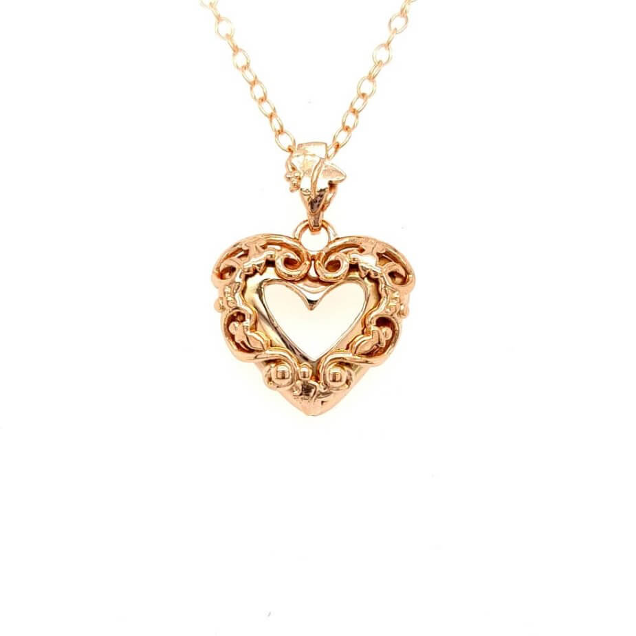 9ct Gold Enchanted Ivy Heart Pendant